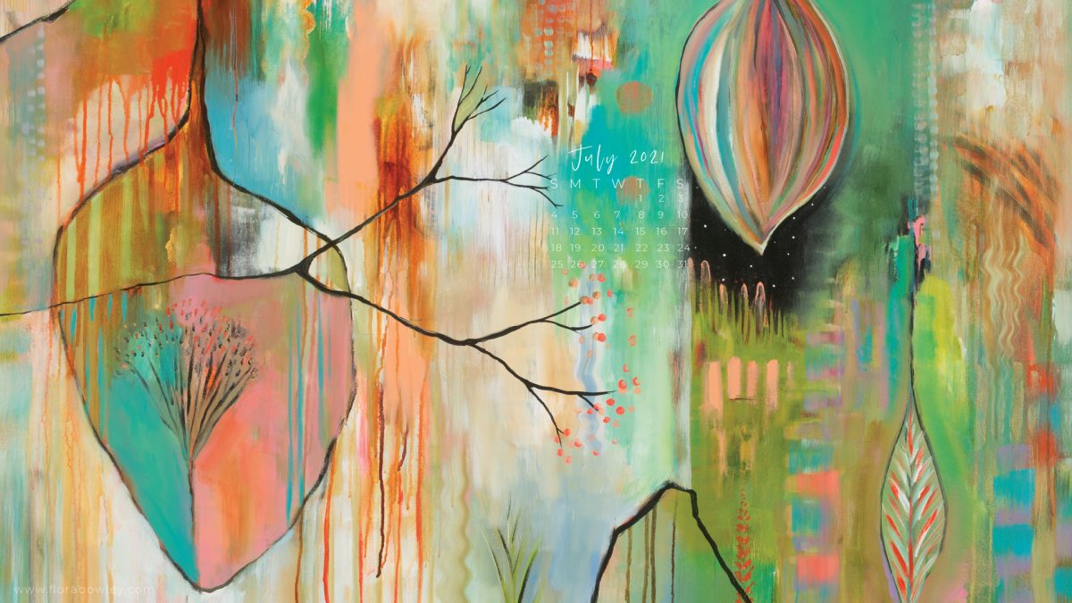 YOUR JULY DESKTOP CALENDAR IS HERE! - Flora Bowley